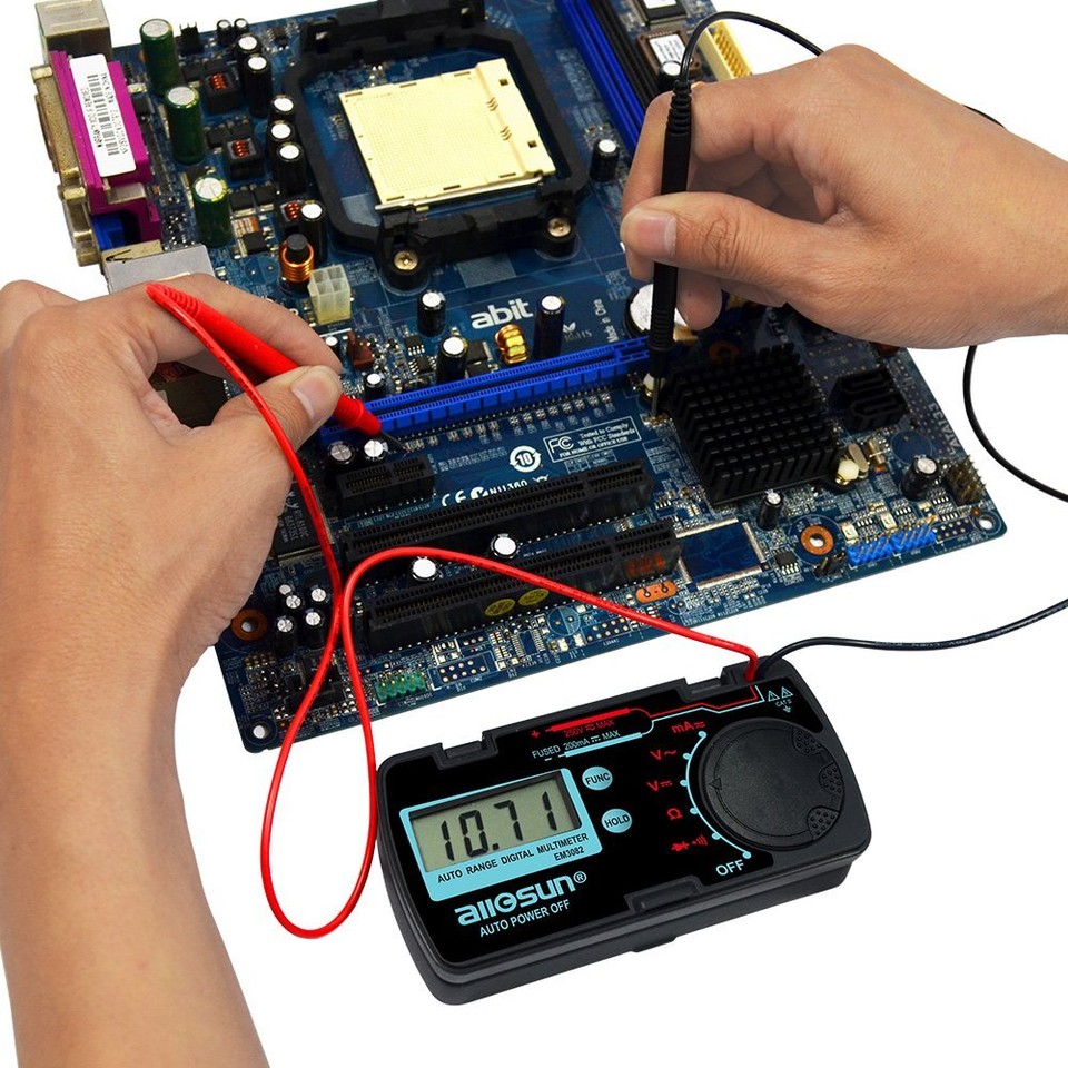 Digital Multimeter LCD Voltmeter Ammeter Ohmmeter Volt AC DC Tester ...