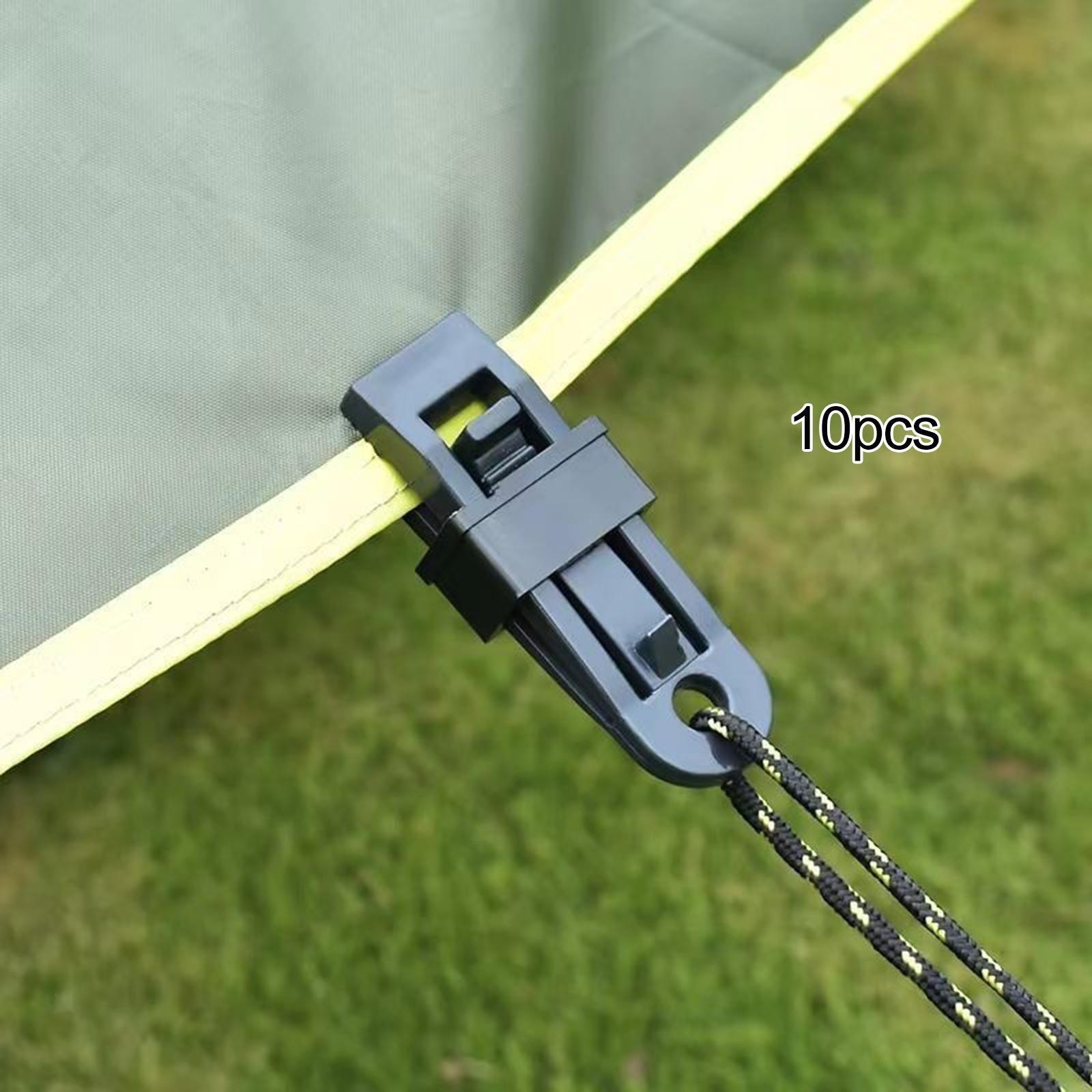 10x Awning Tarp Clips Holder Tent Clamps for Swimming Pool Covers Wind ...