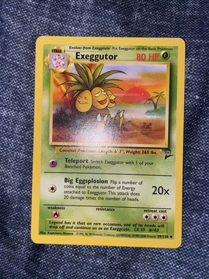 Pokémon TCG Exeggcutor Base Set 2 39/130 Regular Unlimited Uncommon | eBay