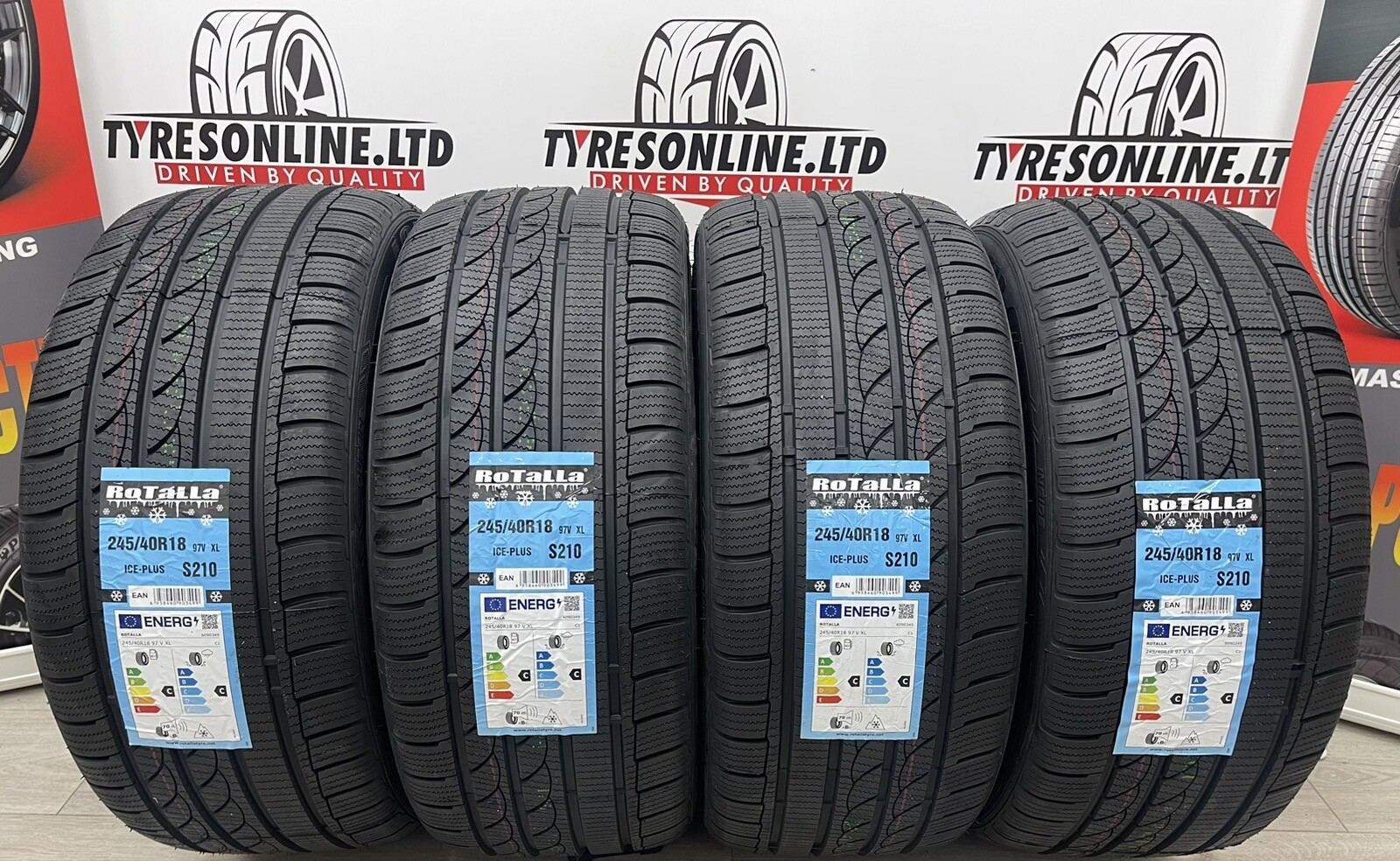 4 X 245 40 18 ROTALLA WINTER TYRES M+S 97V XL 245/40R18 BRAND NEW | eBay