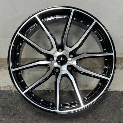 20" IPW 512 STYLE BLACK MACHINE WHEELS RIMS FITS BMW 5X120 STAGGERED ...