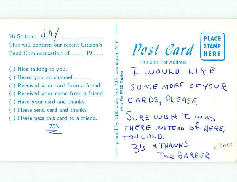 comic - QSL HAM RADIO CARD Morgantown Pennsylvania PA : make an offer ...