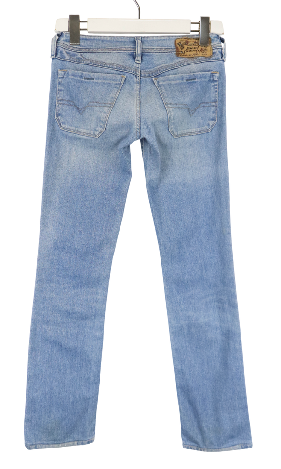 DIESEL Lowky Stretch 008XN Jeans Women's W24 L30 Regular Zip Fly Fade ...