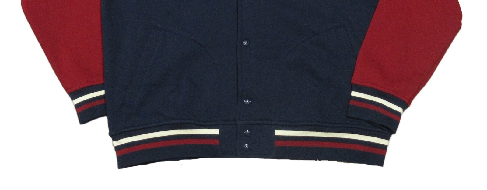 Polo Ralph Lauren Big & Tall Navy/Red Colorblock Fleece Lined Letterman ...
