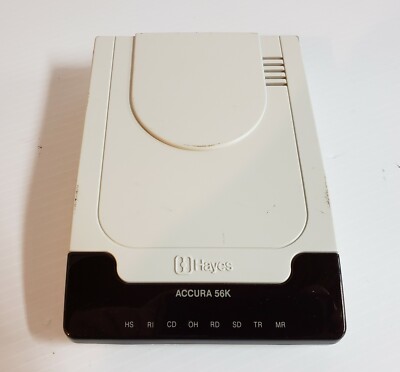 Hayes Accura 03328-A Accura External V.90 56k Faxmodem NO POWER SUPPLY ...