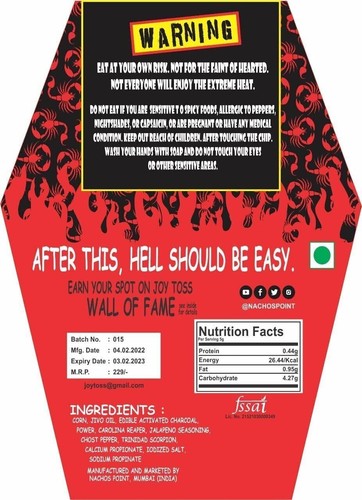 JOYTOSS One Pcs Chips Challenge (Pack of 1) Full Madness | eBay