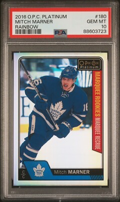 PSA 10 Gem MITCH MARNER 2016/17 OPC O-Pee-Chee Platinum *RAINBOW ...