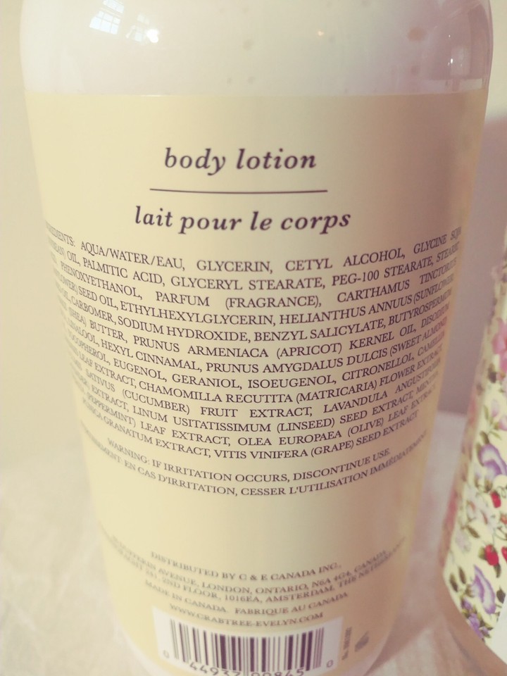 Crabtree & Evelyn SUMMER HILL Body Lotion Bath Shower Gel duo 16.9 fl ...