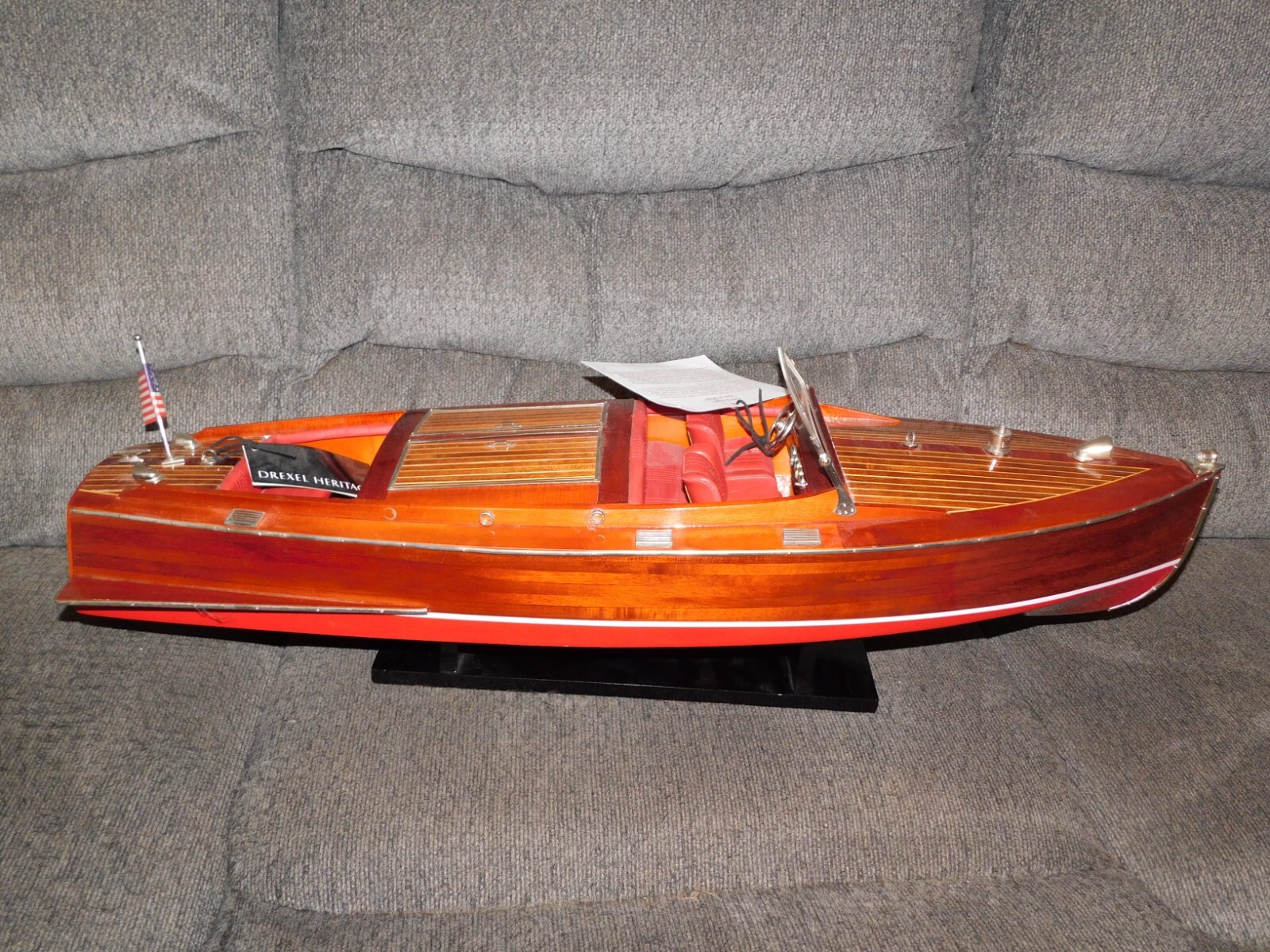 Drexel Heritage Replica of Chris Craft Wooden Model Racing Boat RUN-A ...