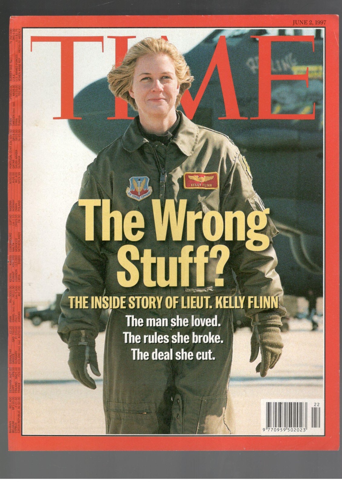 Kelly Flinn Pilot The Wrong Stuff Time Solo Cover 1997 Original 1 Page ...