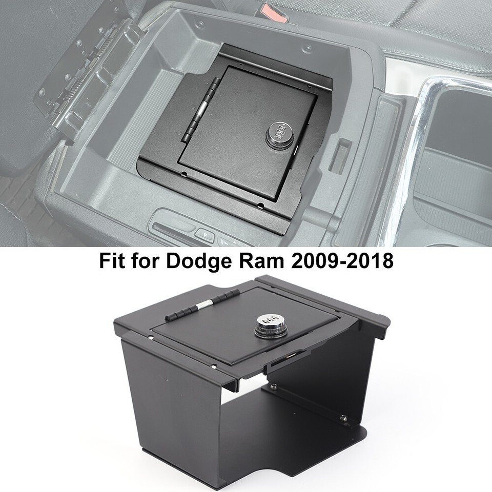Combination Lock Console Armrest Locking Box Safe Organizer For Ram ...