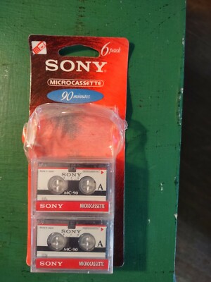 Sony MC-90 Microcassette Tape 4 Pack 90 Minute Recording time New | eBay