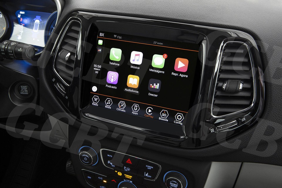 For Jeep Compass 2018 2019 2020 2021 Android CarPlay Stereo Radio GPS ...