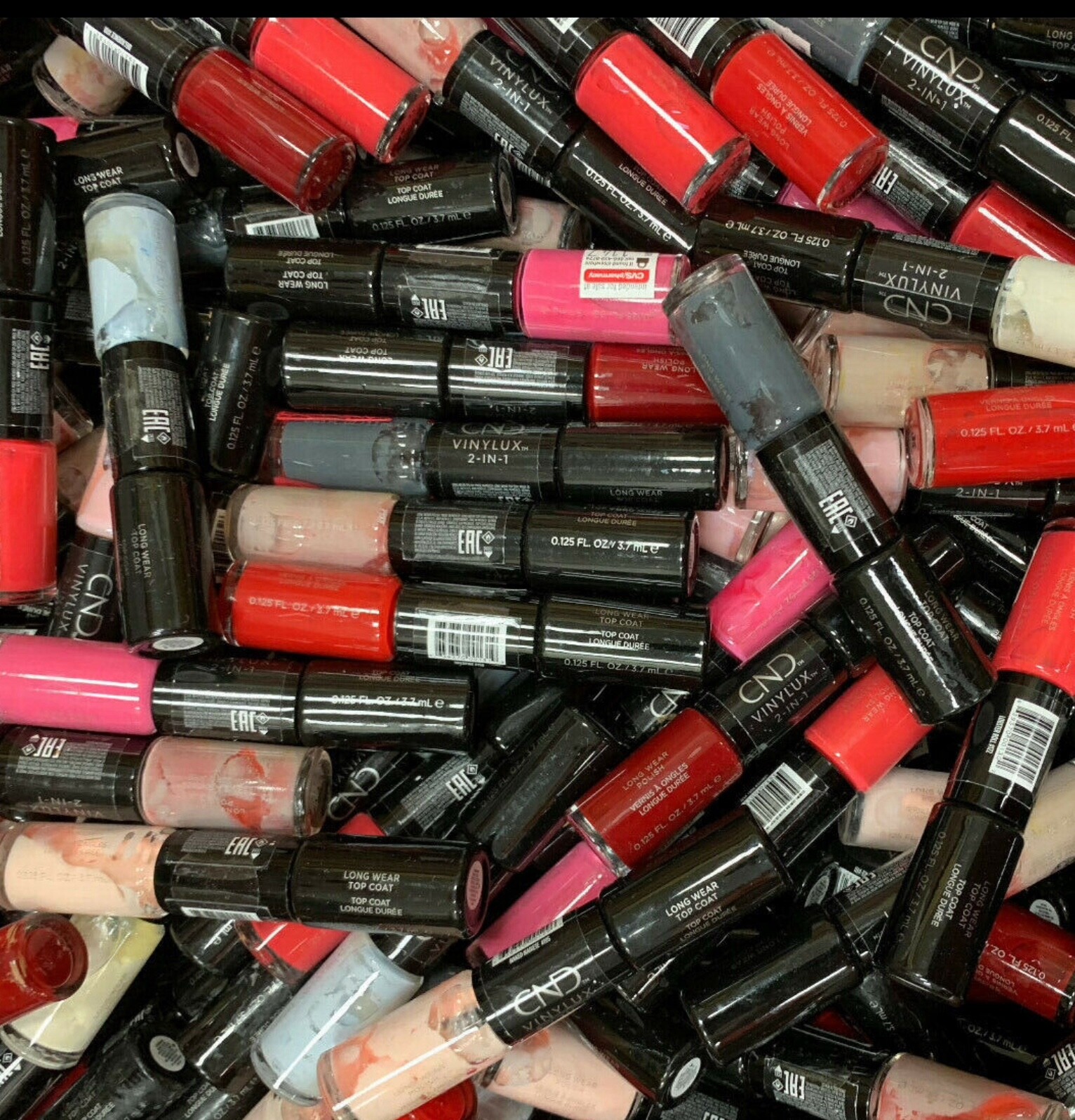 LOT OF (25) CND VINYLUX 2-IN-1 LONG WEAR Nail POLI- NEW Nail Polish ...