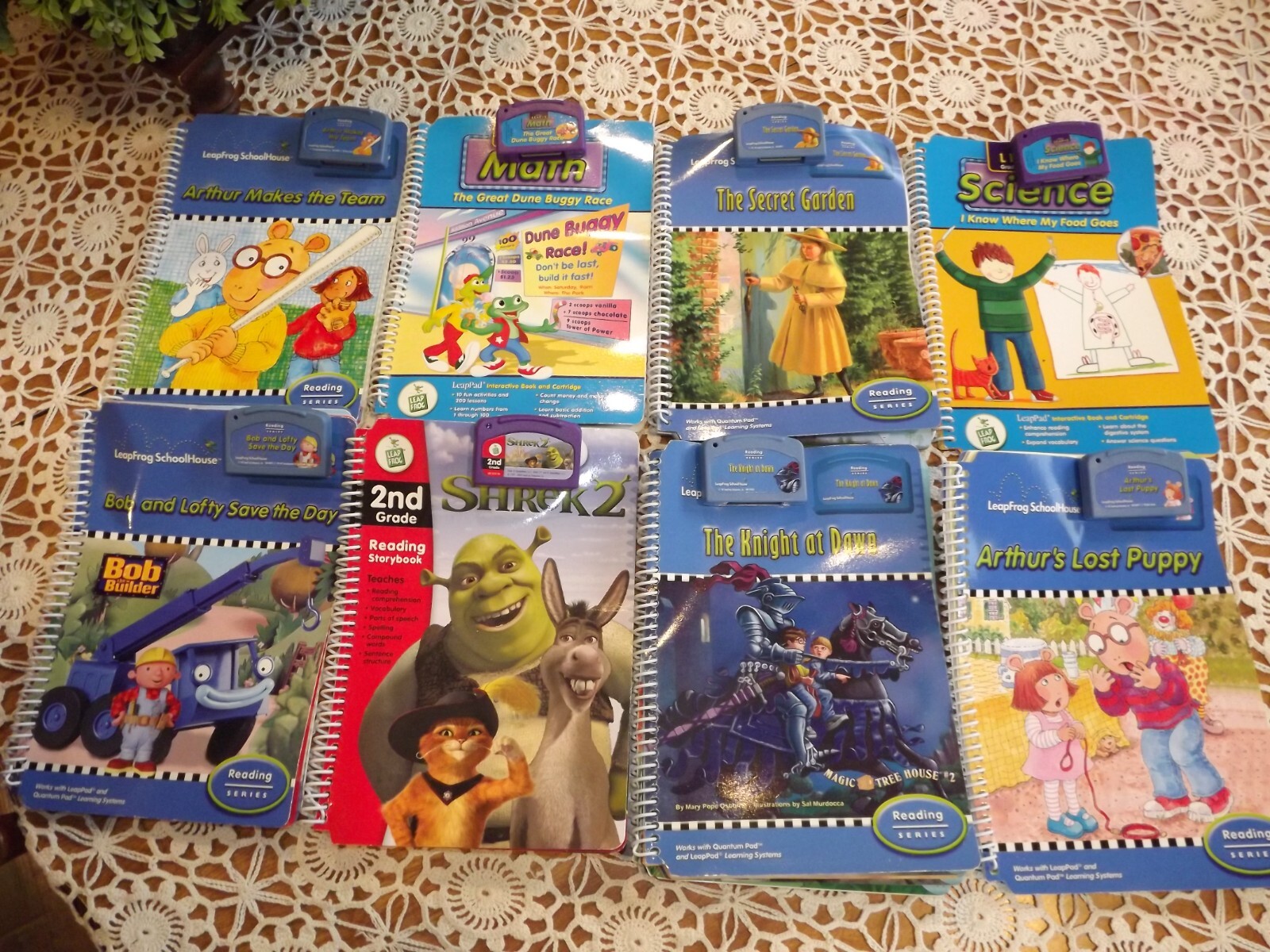 Lot Quantum Leap Pad Learning System Books and Cartridges 2nd Grade | eBay