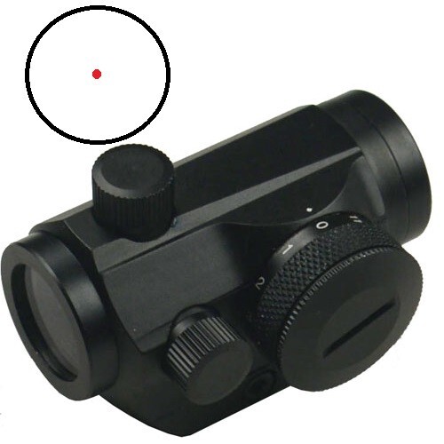 Red Only RED Dot Sight Tunnel Vision Low Profile Picatinny Base | eBay