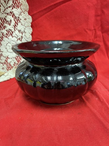 ANTIQUE BROWN POTTERY SPITOON CUSPIDOR STONEWARE CROCK | eBay