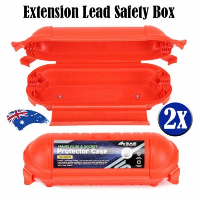 2Pcs Plug & Socket Protector Case Watertight Industrial Grade Heavy ...