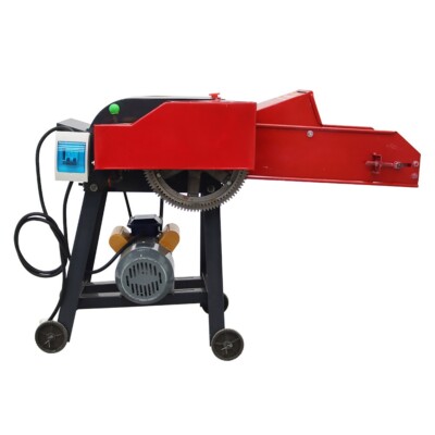 4-blade Hay Cutter Pulverizer w/Belt Conveyor for Grass Corn Wheat ...