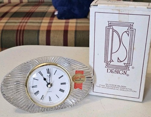 PAUL SEBASTIAN Vintage Quartz W. Germany Clock Anna Hutte Crystal | eBay