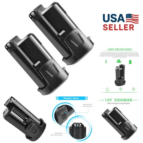 Rechargeable 12V 3500mAh Dremel Replacement Batteries - 2 Pack, Fast ...