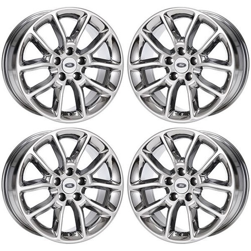 17" FORD FLEX PVD BRIGHT CHROME WHEELS-C RIMS FACTORY OEM 3920 EXCHANGE ...