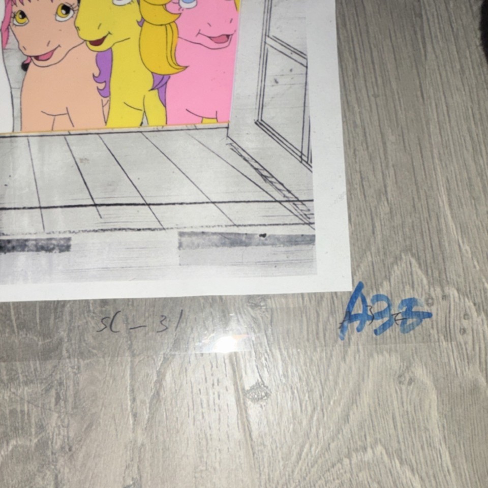 Hasbro My Little Pony Western Animation Production Cel Art Original ...