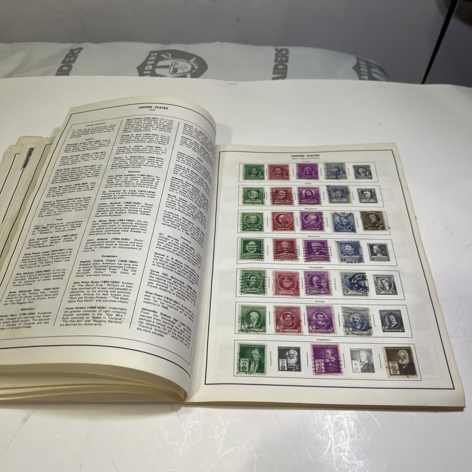 1972 H.E. Harris Freedom Stamp Album for the United States Filled With ...