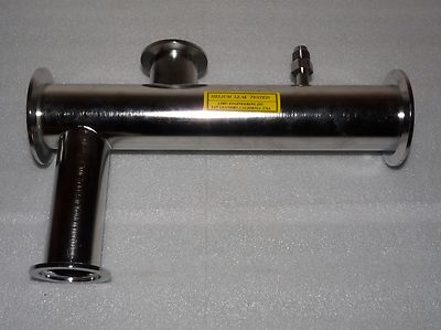 VACUUM FITTING STAINLESS STEEL KF-50 NW50 KF-40 NW40 CONNECTIONS 1/4 ...