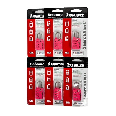 Sesamee Luggage Locks 6 Pack | eBay