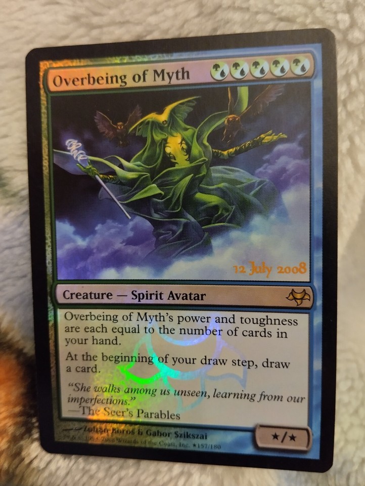 MTG OVERBEING OF MYTH FOIL Eventide Prerelease Promos 2008 WOTC | eBay