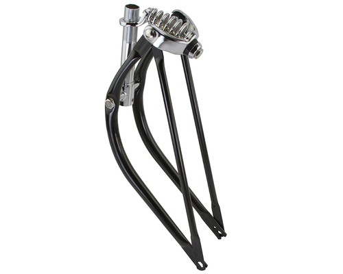 GENUINE VINTAGE LOWRIDER 20" STEEL BENT BICYCLE SPRING FORK 1" IN BLACK ...