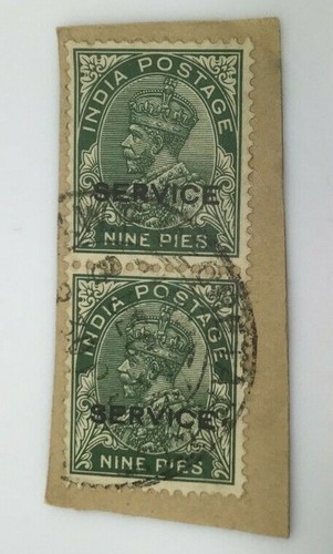 INDIA POSTAGE SERVICE NINE PIES LOHE STAMP USED STAMP | eBay UK