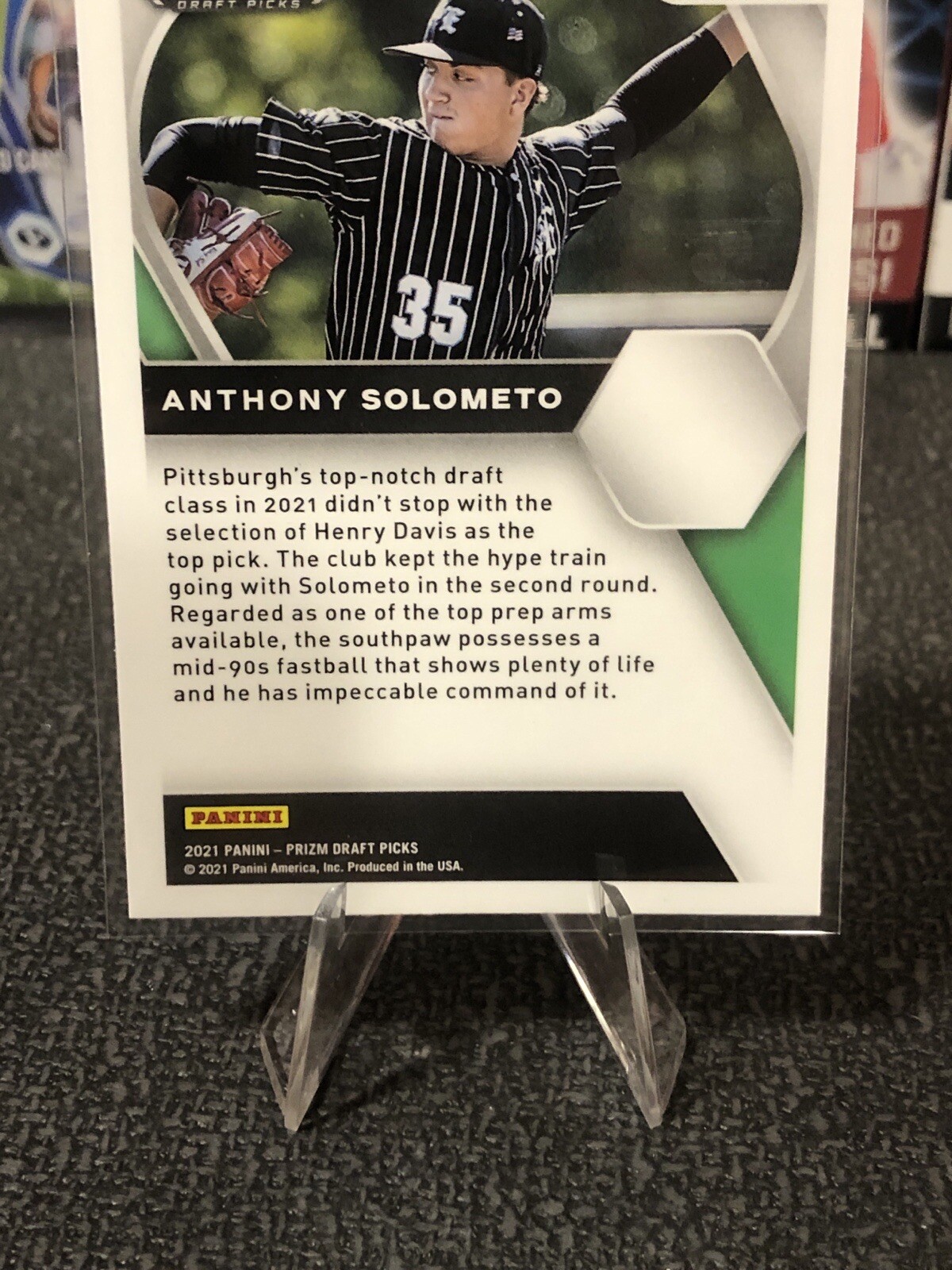 2021 Panini Prizm Draft Picks Anthony Solometo RC Pittsburgh Pirates # ...