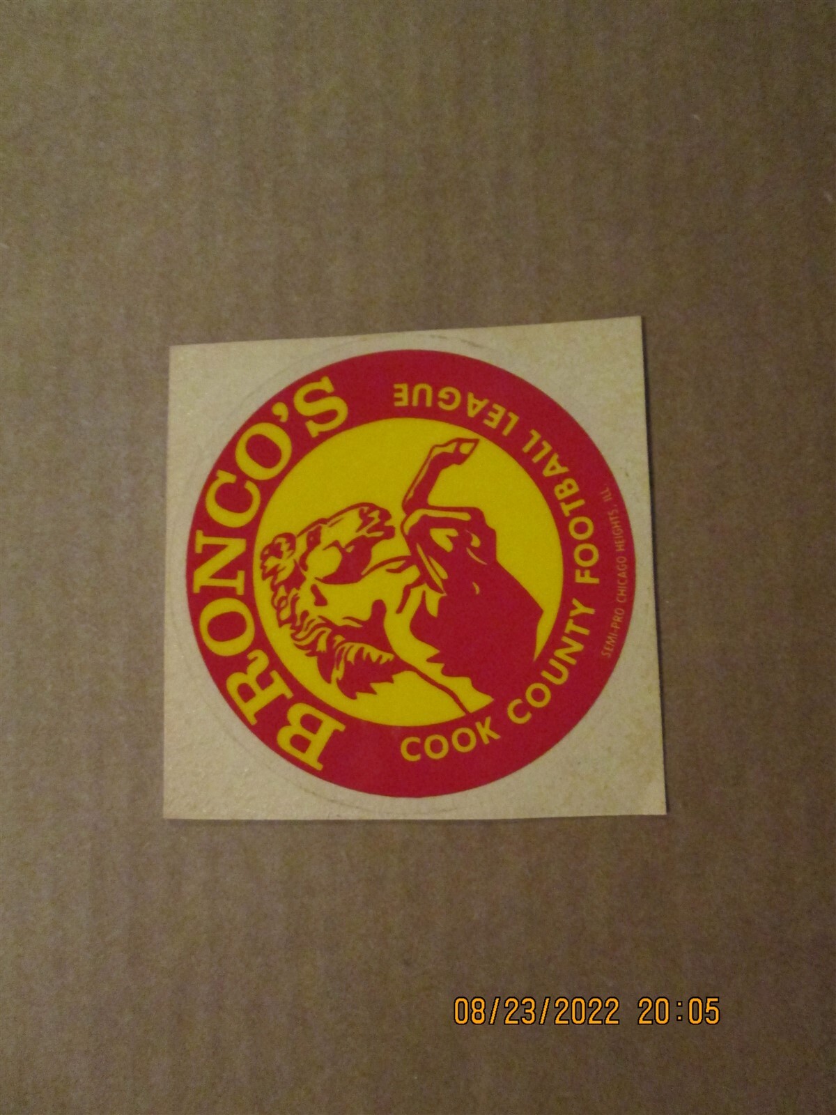 Cook County Football League Cook County Broncos Vintage 1970's Team ...