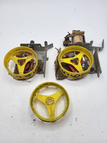 Vintage Pinball Machine Game Score Reel Wheel Yellow Plastic Assembly ...