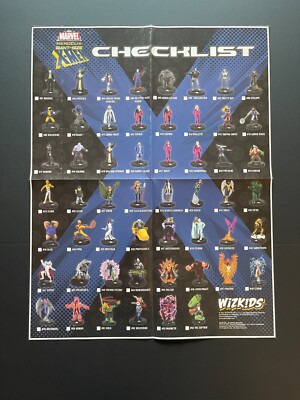 X-Men Heroclix Checklist Promo Poster - 17" x 22" (Marvel, 2011) | eBay
