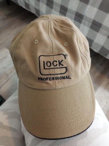 Glock Professional Strapback Hat Tan Embroidered Logo Shooting | eBay