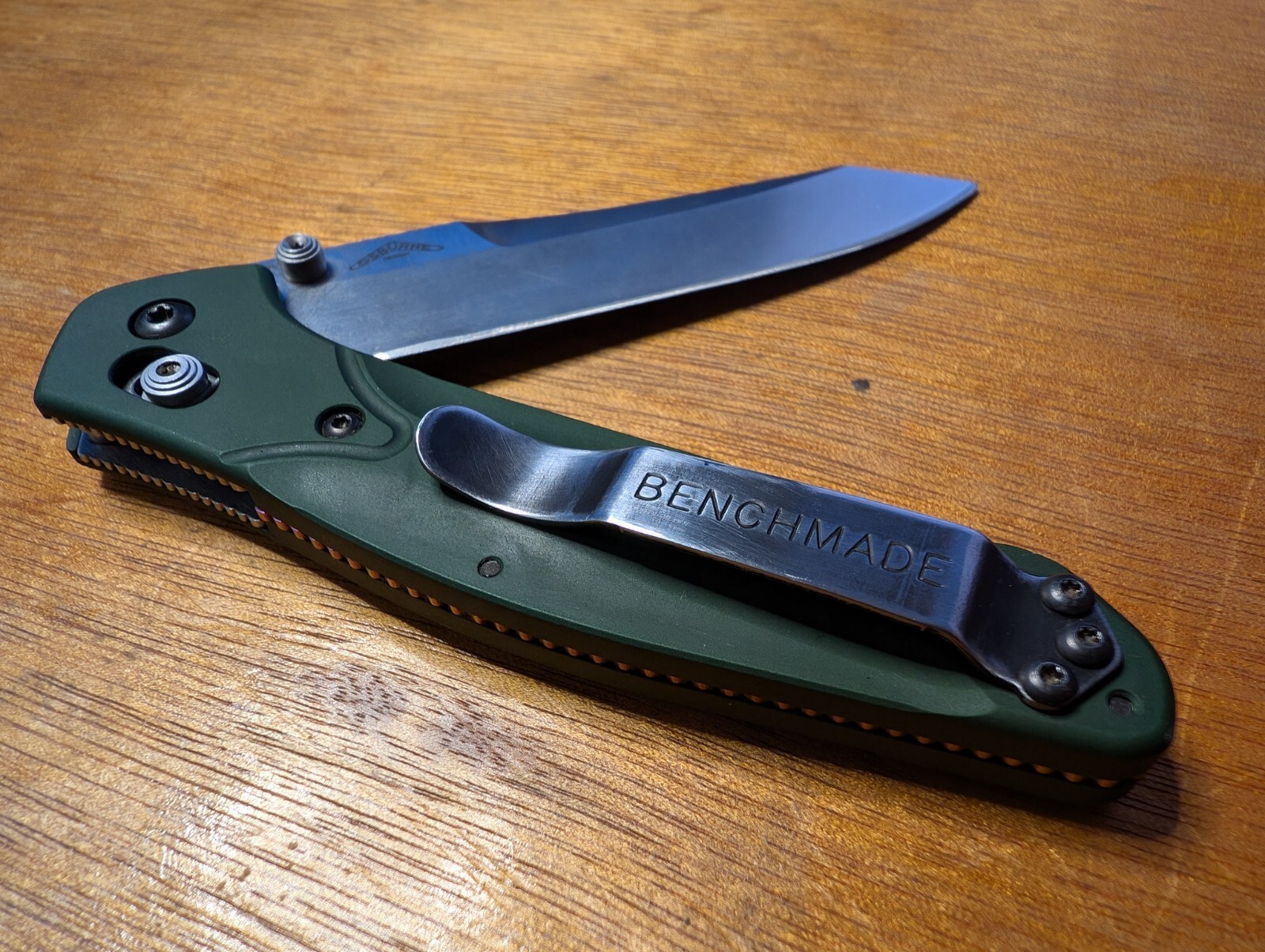 Benchmade Osborne 940 Green Aluminum Folding Knife CPM-S30V Stainless ...