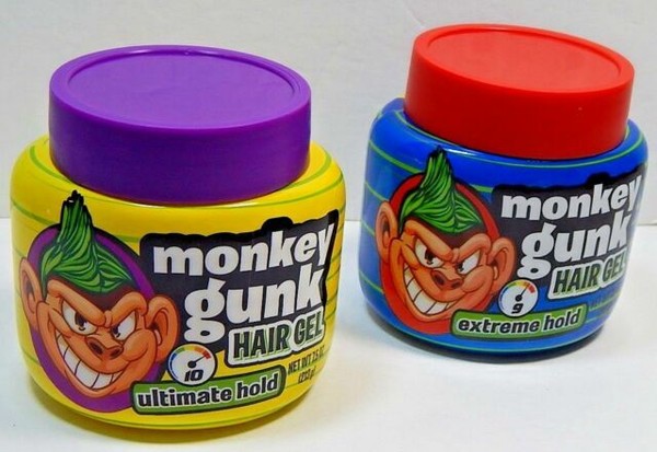 6pk Monkey Gunk Hair Styling GEL Pomade Ultimate Extreme Hold 7.5 Oz ...