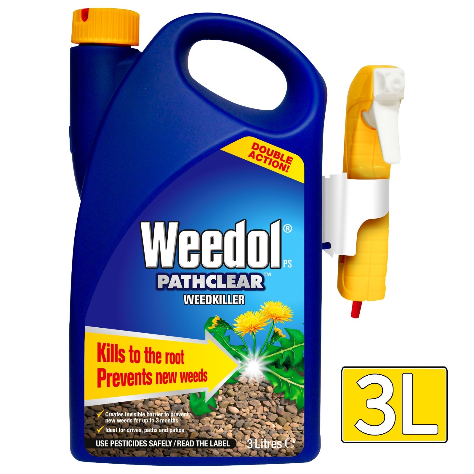 WEEDOL PATH GRAVEL CONTROL OUTDOOR RAPID ACTION WEEDKILLER WEED KILLER ...