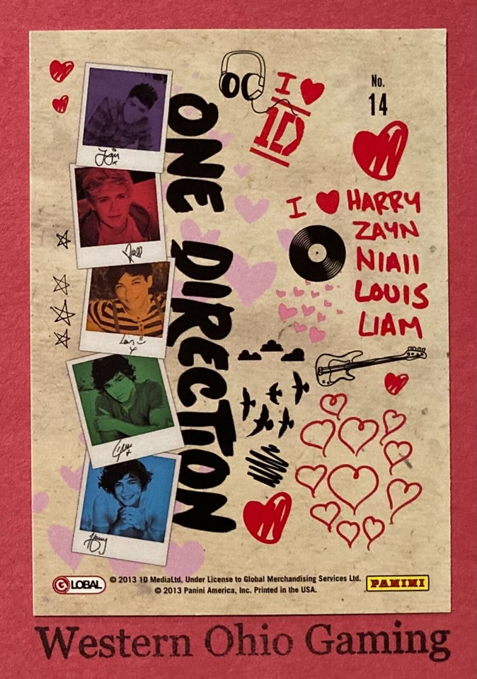 2013 Panini One Direction Louis Tomlinson #14 Stardust Heartthrob ...