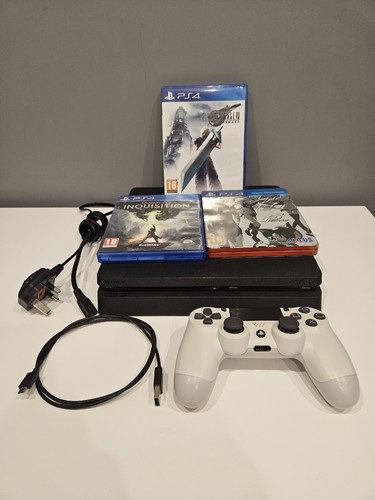 Sony PlayStation 4 Slim 500GB Console - Black, 1 Controller and 3 Games ...