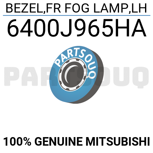 6400J965HA Genuine Mitsubishi BEZEL,FR FOG LAMP,LH | eBay