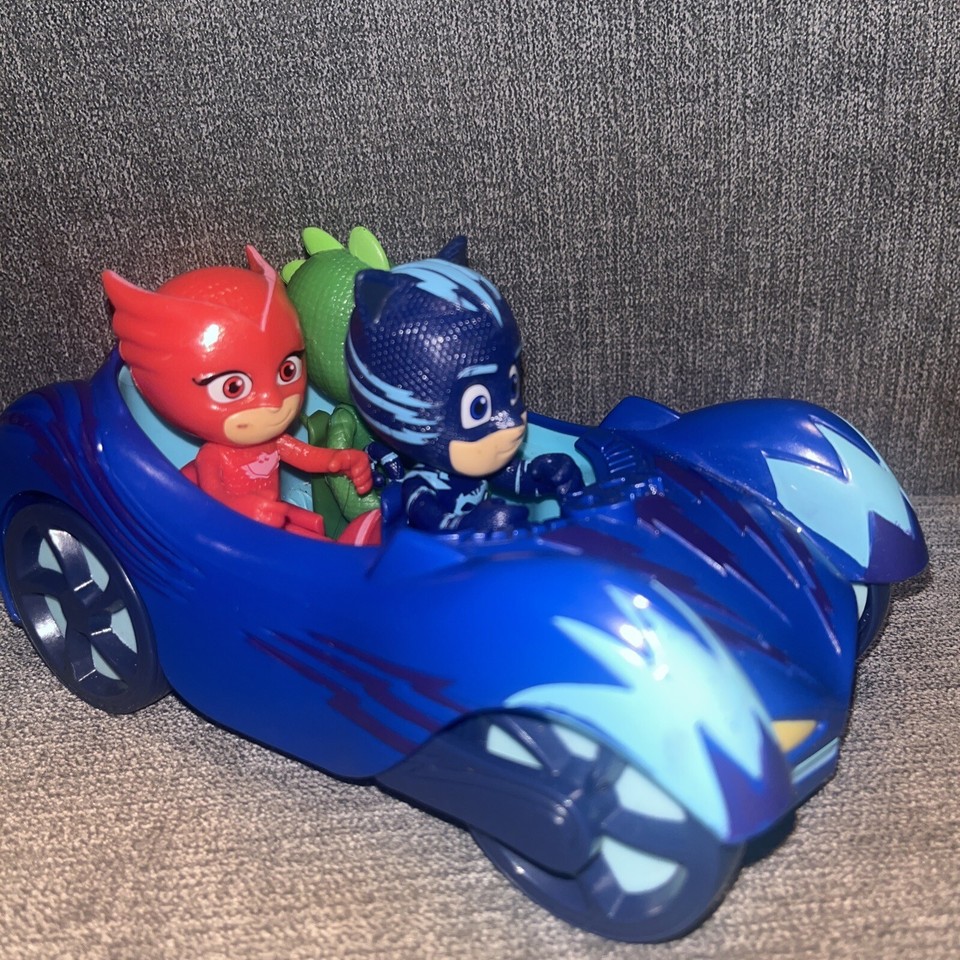 PJ Masks Cat-Car w/ Catboy Figure + Owlette Gekko Just Like the Show ...