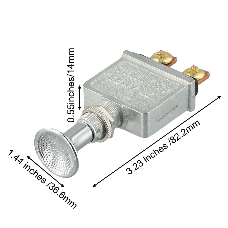 Reliable Heavy Duty Push Pull Switch with Copper Terminals for High ...