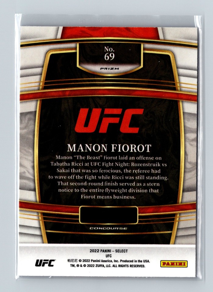 2022 Panini Select UFC #69 Manon Fiorot Blue Prizms | eBay
