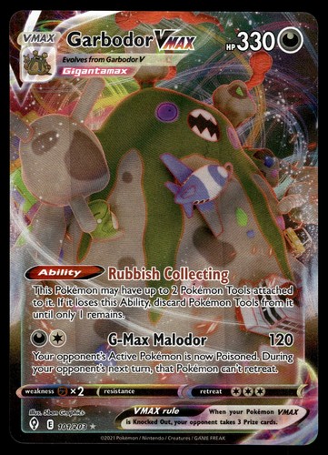Garbodor VMAX 101/203 SWSH07: Evolving Skies Pokemon | eBay