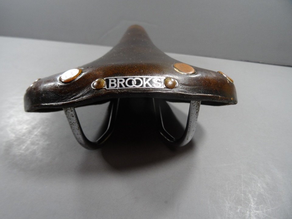 Vintage Brooks Professional Leather Saddle Copper Button Rivets ...