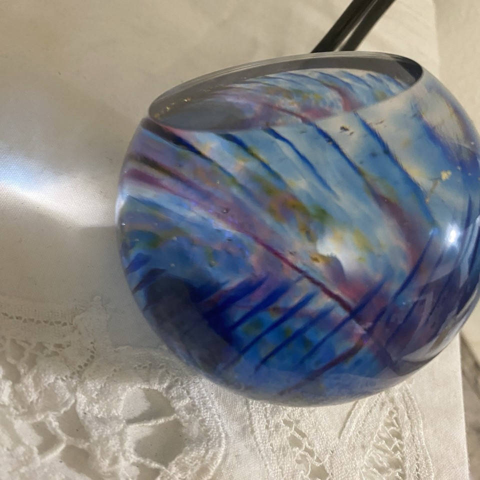 GLASS EYE STUDIO 2005 MILKY WAY CELESTIAL PAPERWEIGHT Vintage Sky ...